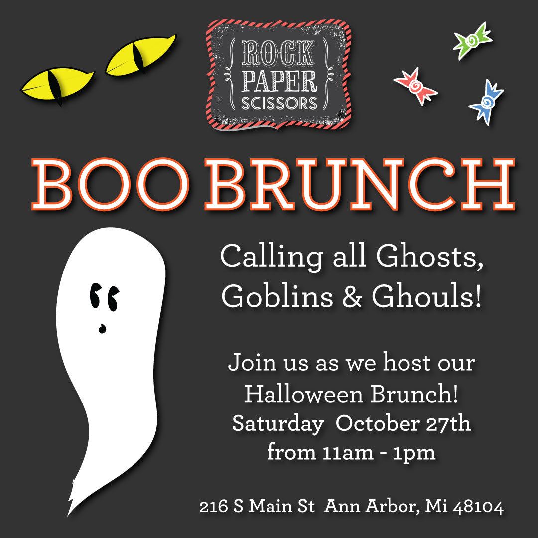 SAVE the DATE for BOO BRUNCH! – Rock Paper Scissors